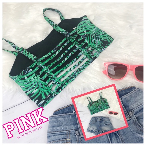 PINK Victoria's Secret | Tops | Pink Vs Crop Tank Bandeau Small | Poshmark